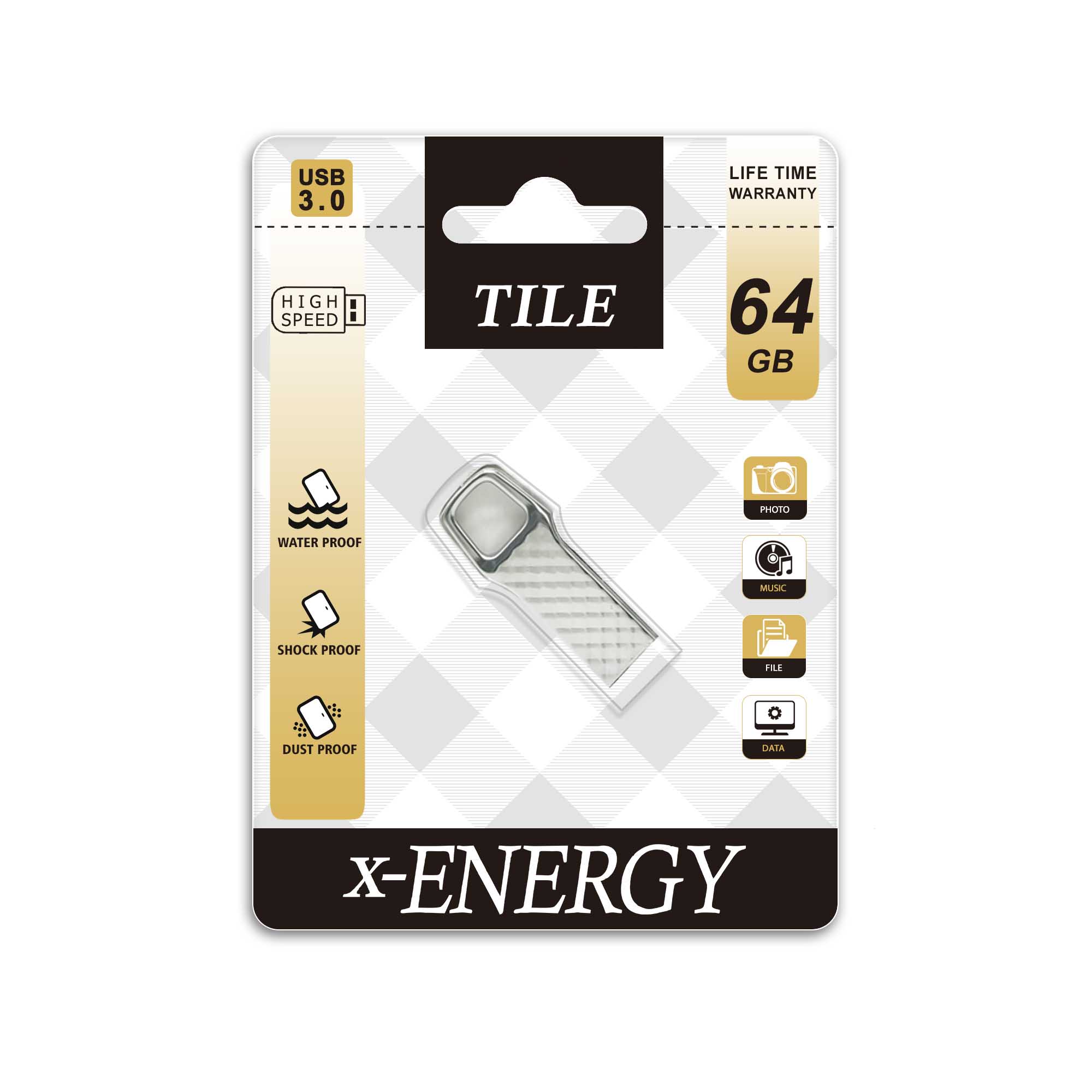 فلش مموری ایکس-انرژی مدل TILE USB 3.0 ظرفیت 64 گیگابایت – فروشگاه ...