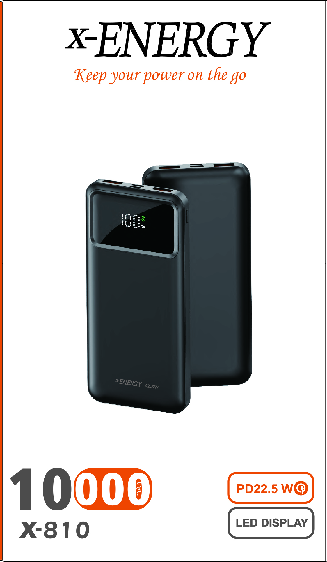 پاوربانک ایکس انرژی مدل X-810 22.5W ظرفیت 10000 میلی آمپر ساعت – فروشگاه اینترنتی آی پی ام سرویس